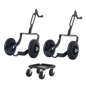 black ice three-piece drivable snowmobile dolly