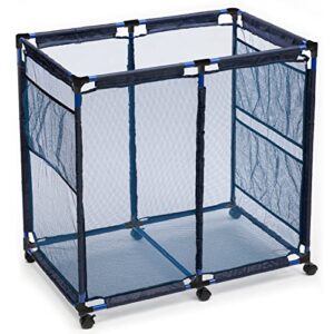 PARANTA Pool Storage Bin, Ball and Toy Mesh Container, Blue(36" x36" x24")