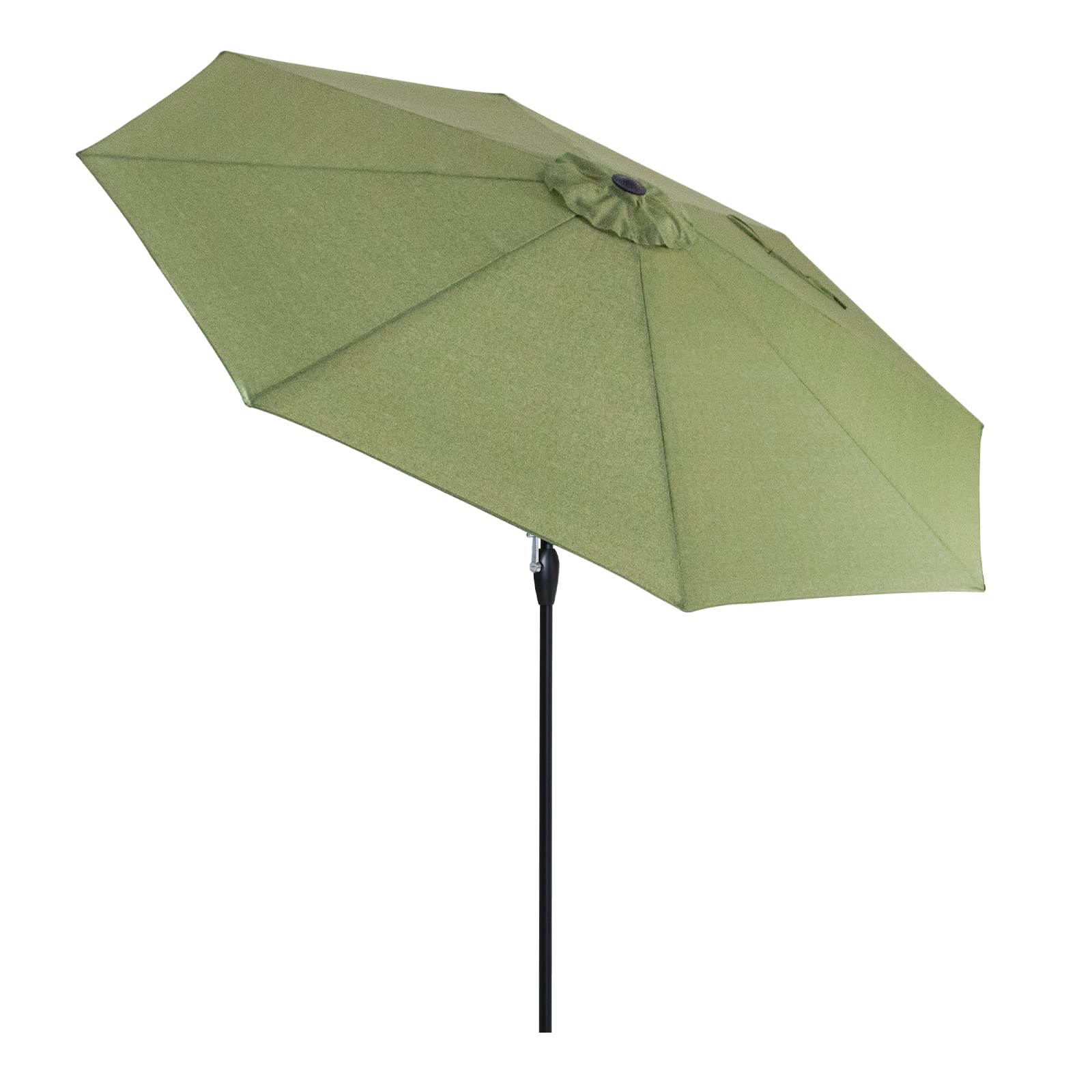 Tempera 9 ft Patio Umbrella Outdoor Table Market Umbrellas with 2-year Nonfading Canopy, 8 Sturdy Ribs and Push Button Tilt & Crank for Deck Pool Garden Lawn and Balcony