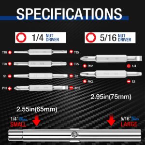 WORKPRO 15-in-1 Multi-bit Screwdriver Set Tool All in One, Portable Multi-purpose Screw-driver, Slotted/Philips/Torx/Square