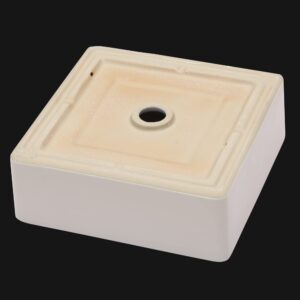 Square Vessel Sink White - Donsdey 15"x15" Bathroom Vessel Sink Square White Ceramic Porcelain Above Counter Vanity Sink Bowl Basin