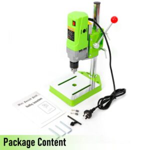 Mini Bench Drill Press Stand, 710W Portable Drill Workbench, DIY Metal Drilling Repair Tool Expanding Drilling Machine Chuck 1-13mm