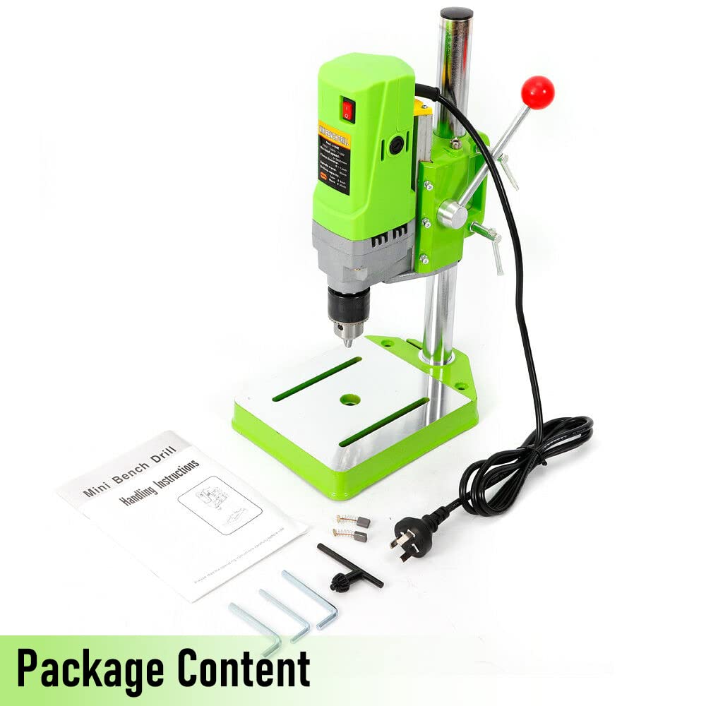 Mini Bench Drill Press Stand, 710W Portable Drill Workbench, DIY Metal Drilling Repair Tool Expanding Drilling Machine Chuck 1-13mm