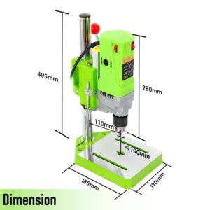 Mini Bench Drill Press Stand, 710W Portable Drill Workbench, DIY Metal Drilling Repair Tool Expanding Drilling Machine Chuck 1-13mm