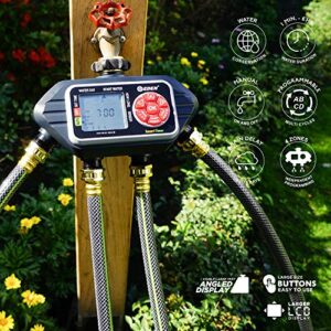 Eden 93413 Programmable Digital Water Timer 4-Zone, Compatible with Wireless Soil Moisture Sensor