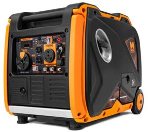 wen 56400ix 4000-watt inverter generator with fuel shut-off and co shutdown sensor, black