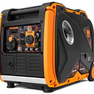 WEN 56400iX 4000-Watt Inverter Generator with Fuel Shut-Off and CO Shutdown Sensor, Black