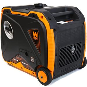 WEN 56400iX 4000-Watt Inverter Generator with Fuel Shut-Off and CO Shutdown Sensor, Black