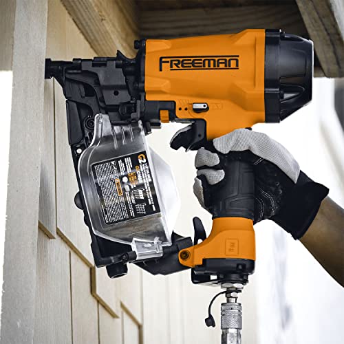 Freeman G2CN65 2nd Generation Pneumatic 15 Degree 2-1/2" Coil Siding Nailer with Adjustable Metal Belt Hook and 1/4" NPT Air Connector