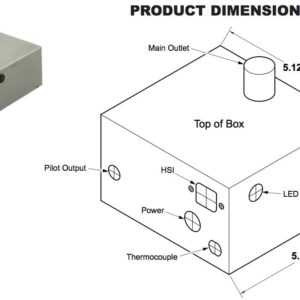 High-Capacity Automatic Outdoor Fire Feature Control System - Electronic Flame Control Ignition Module - Natural Gas or Propane - Igniter for Fire Pits, Fire Features, Fire Bowls/Tables (500,000 BTU)