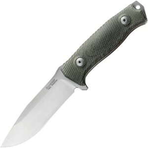 lionsteel m5 fixed blade outdoor and camp knife – sleipner steel blade, wood, g10 or micarta handles, torx t8 screws, sheath included