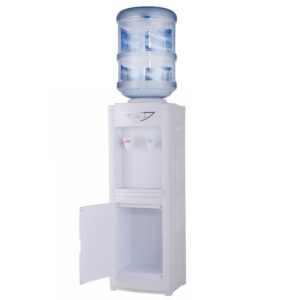 Water Cooler Dispenser for 5 Gallon, Hot and Cold Top Loading Water Dispenser with Storage Cabinet Child Safety Lock for Indoor Home Office