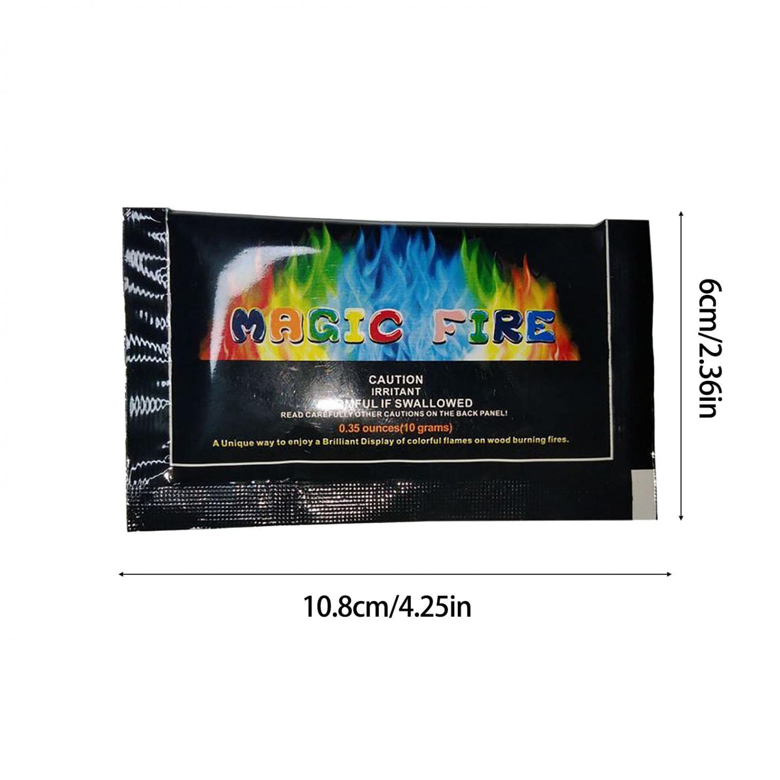 Mllkcao Flames Color Changing Packets Fire Pit, Creates Colorful Flames for Wood Burning Fires