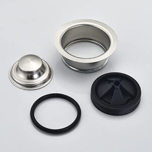 Garbage Disposal Kitchen Sink Flange Stopper Collar Sink Baffle Kit Universal Fit for Standard 3-1/2 Inch Sink Drain Hole,Stainless Steel