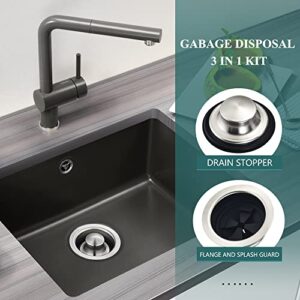 Garbage Disposal Kitchen Sink Flange Stopper Collar Sink Baffle Kit Universal Fit for Standard 3-1/2 Inch Sink Drain Hole,Stainless Steel