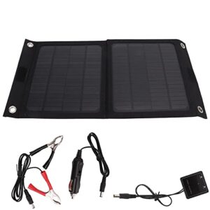 01 02 015 8W Waterproof Solar Panel Kit, 8W Folding Solar Panel Kit Resistance 12V Wear Resistance Portable Sun Protection for Hiking for Outdoor for Camping