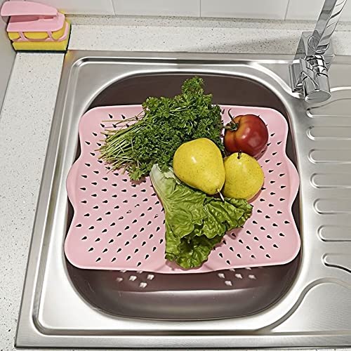 Tribello Sink Mats For Bottom of Kitchen Sink And Dish Drain Boards (12” x 10” Inch)