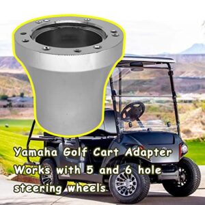 Golf Cart Steering Wheel Hub Spacer for Golf Carts Club Y-amaha G29 Golf Carts Models(Silver)