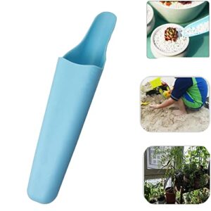 PZRT 3IN1 Succulent Plant Tools Set Blue Small Gardening Planter Tools DIY Bonsai Plant Helper (1 x Soil Scoop + 1 x Drill + 1 x Seedling Transplant Device)