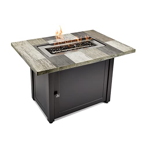 Ashton Gray 40x28” Rectangular Gas Fire Table