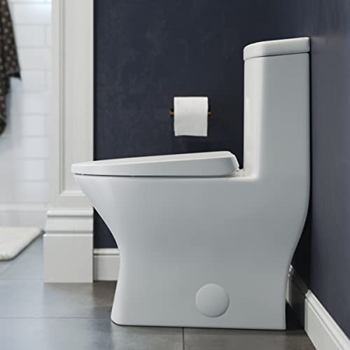 Swiss Madison Well Made Forever SM-1T277, Sublime II One-Piece Round Toilet, 10" Rough-In 1.1/1.6 gpf