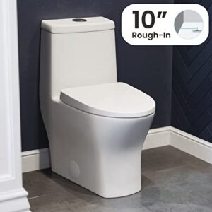 Swiss Madison Well Made Forever SM-1T277, Sublime II One-Piece Round Toilet, 10" Rough-In 1.1/1.6 gpf