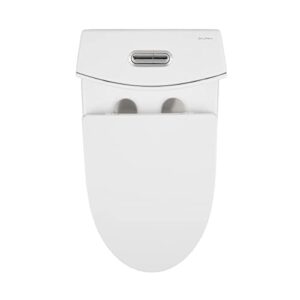 Swiss Madison Well Made Forever SM-1T274, St. Tropez One Piece Elongated Toilet Dual Vortex Flush 1.1/1.6 gpf with 10" Rough In