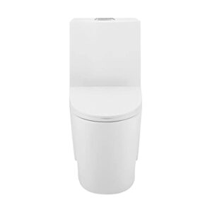 Swiss Madison Well Made Forever SM-1T274, St. Tropez One Piece Elongated Toilet Dual Vortex Flush 1.1/1.6 gpf with 10" Rough In