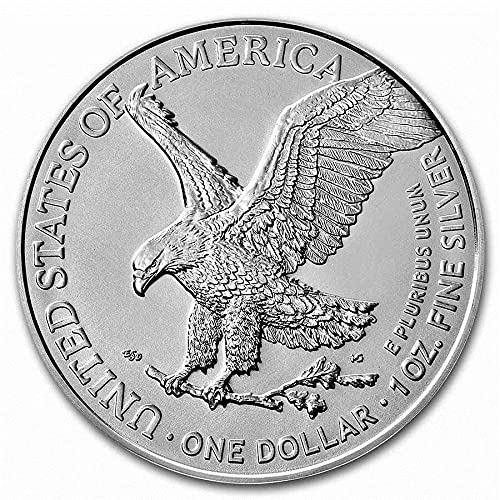 2022 - American Silver Eagle in Plastic Air Tite and Magnet Close Black Gift Box Dollar US Mint Uncirculated