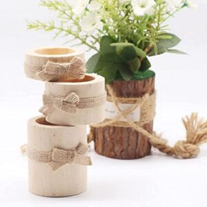 Nwsrayu Wooden Air Plant Holder Pack of 3 Wooden Air Plants Holders Air Plants Terrarium Tillandsia Streptophylla Xerographica Holders Succulent Pot Tea light Holder