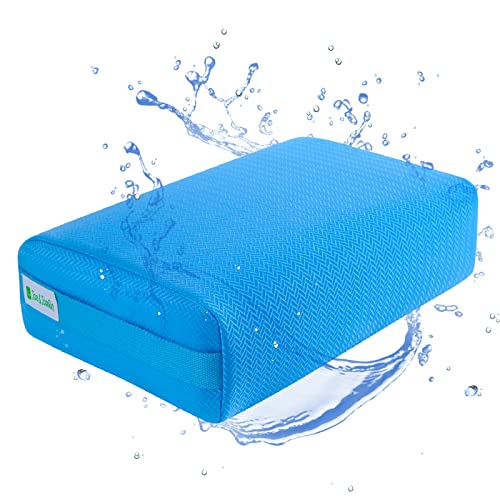 Joe&JoseRin Hot Tub Booster Seat Cushion with Non-Slip Micro Dot Bottom and Weighted, Bathroom Massage Hot Tub Accessories for Indoor or Outdoor, Quick Dry Hot Tub Pillow with Washable Mesh Cover