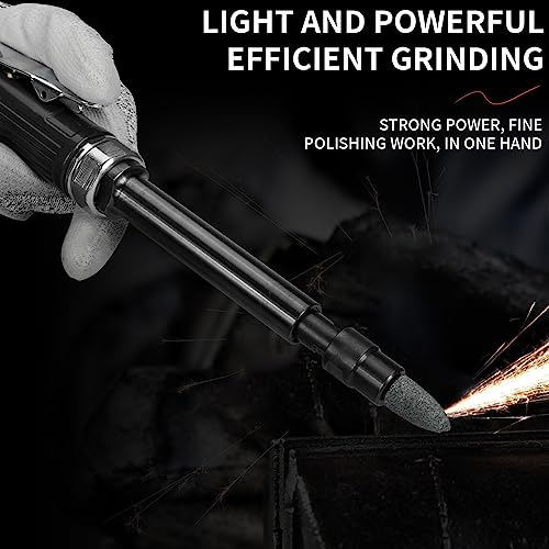 BaiNuo 1/4'' 1/8'' Extended Air Die Grinder | Pneumatic Straight Power Die Grinders Grinding Machine, 22000RPM High Speed Engraving Cutting Tools