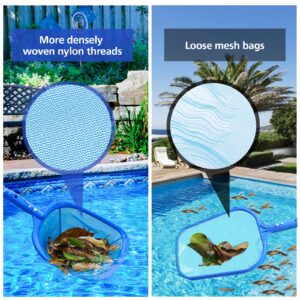 Mowend Pool Net, Pool Net for Cleaning, Including EZ-Clip, Pool Skimmer for Cleaning Pool Liners, Spas, Ponds and Kids Inflatable Pool (Pool Skimmer Net)