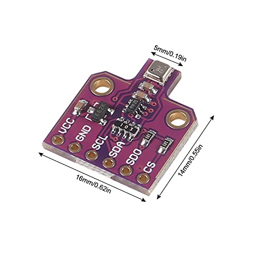 2pcs BME680 Temperature Humidity Pressure and Gas Sensor Breakout Board Module 3~5VDC CJMCU-680 BME680 Sensor