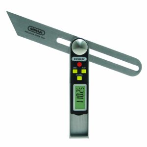 Klein Tools 935DAG Digital Electronic Level and Angle Gauge, Measures and Sets Angles & General Tools T-Bevel Gauge & Protractor - Digital Angle Finder with Full LCD Display & 8" Stainless Steel Blade