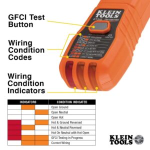 Klein Tools CL120VP Electrical Voltage Test Kit with Clamp Meter, Three Testers, Test Leads, Pouch and Batteries & ET310 AC Circuit Breaker Finder with Integrated GFCI Outlet Tester