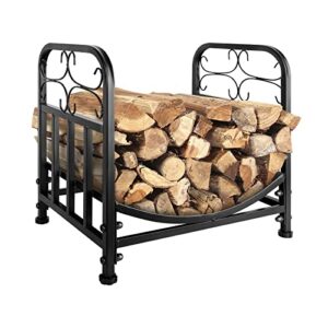 yeego direct weatherproof firewood rack indoor outdoor 17 inch outdoor firewood holder easy assembly in 10mins, indoor log rack for fireplace