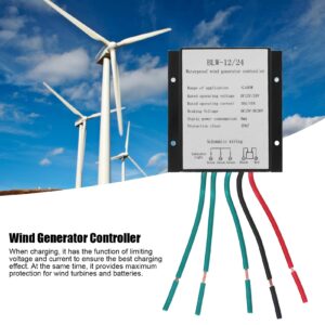 Wind Turbine Generator Controller, IP67 Waterproof DC12-24V Automatic Controller BLW‑12/24 400W Battery Charging Regulator