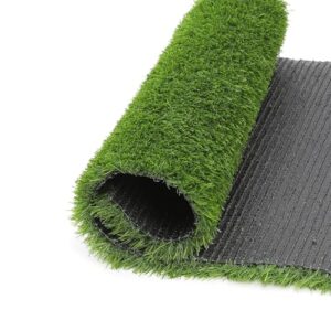 SHACOS Artificial Grass Squares Mat 6 Pcs 12"x12" Outdoor Fake Grass Turf 1.2 inch Grass Patch Tiles Faux Grass Rug Small with Drainage Holes Grass Rug for Crafts Patio Wall Decor