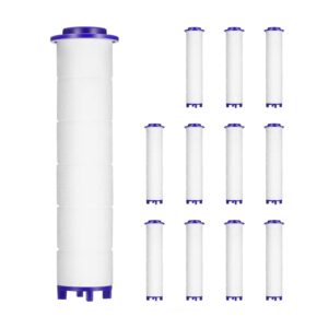 vortex shower head pp-cotton filter cartridge 3.7in set of 12 replacement filter cartridge for detachable propeller hydro shower jet sets