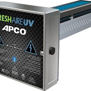 APCO Carbon Cell Matrix HVAC UV Air Purifier with Power Cord, Includes 1-Year UVC Lamp (18-32 VAC Series) # TUV-APCO-ER