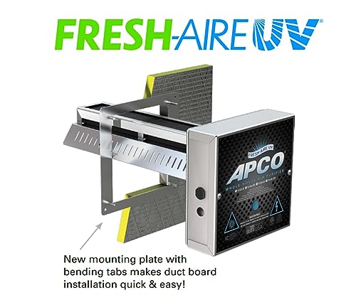 APCO Carbon Cell Matrix HVAC UV Air Purifier with Power Cord, Includes 1-Year UVC Lamp (18-32 VAC Series) # TUV-APCO-ER