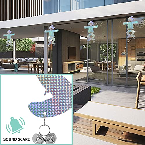 XUYANGHENG Bird Scare Devices Scarecrow Bird Hanging Reflective Reflectors to Keep Birds Away Like Woodpeckers, Pigeons to Protect Home and Garden-2Pack