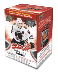 2021/22 upper deck mvp nhl hockey blaster box (15 pks/bx)