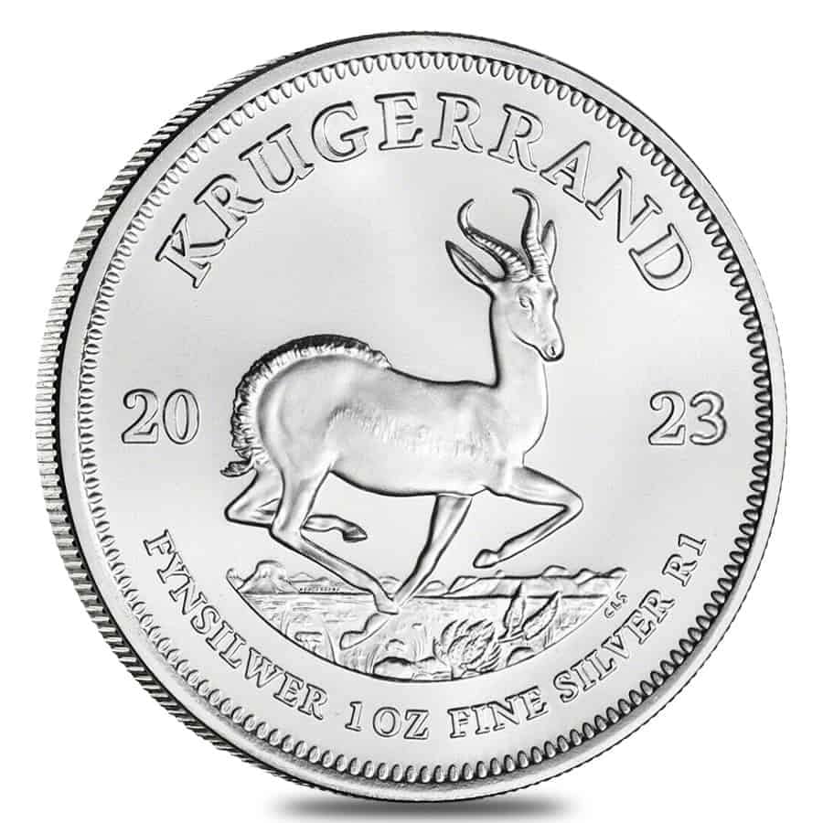 2023 ZA 1 oz .999 Fine Silver Krugerrand Rand Uncirculated