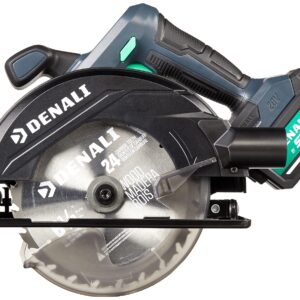 Amazon Brand - Denali by SKIL 20V 6-1/2 Inch Cordless Circular Saw Kit with 4.0Ah Lithium Battery and 2.4A Charger, Blue