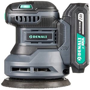 Amazon Brand - Denali by SKIL 20V Cordless Sander Kit with 2.0Ah Lithium Battery and 2.4A Charger