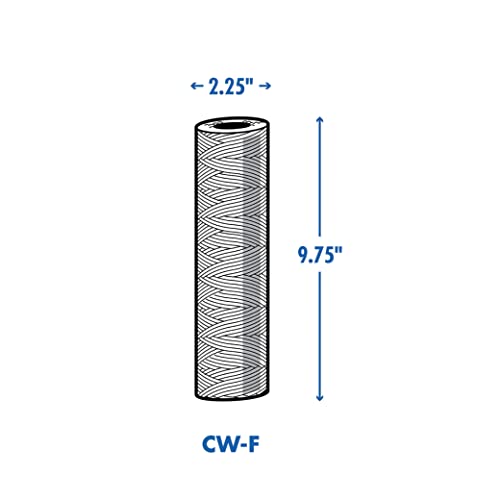 CW-F Sediment Replacement Cartridge Polypropylene Cord-Wound, 10 Micron (4 Pack)