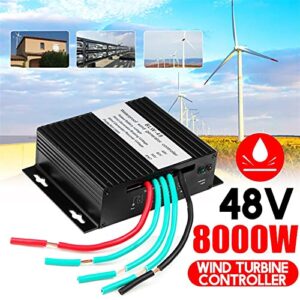 yxmy2020 wind turbine efficient 8000w dc 12v/24v/48v wind turbines generator charge controller waterproof battery charge controller regulator wind power (voltage : 48v)