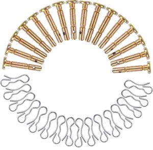 dawnow replacement shear pins and split pins are suitable for cub cadet 738-04124 and 714-04040 mtd snow blowers (16 pack)